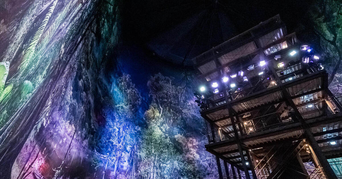 Das neue Panorama „Amazonien“ im Gasometer Pforzheim zeigt die ...