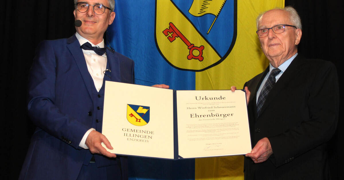 Winfried Scheuermann erhält die Illinger Ehrenbürgerwürde - Region ...