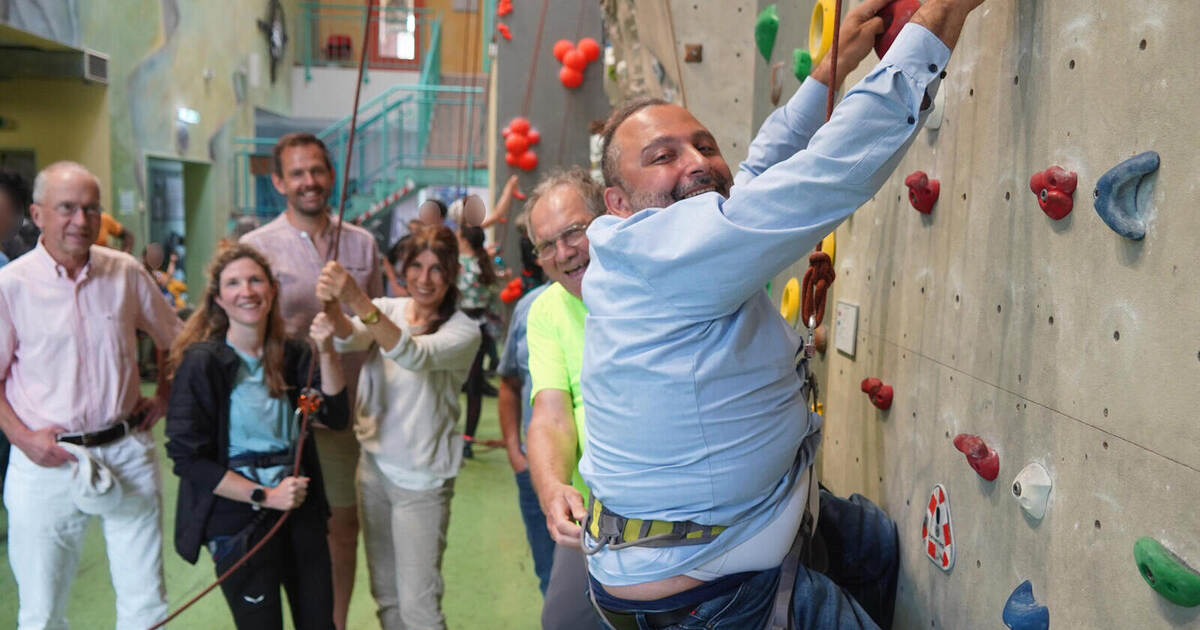 An der Kletterwand sind alle gleich: Kletterevent für Menschen mit Handicap in Pforzheim ...