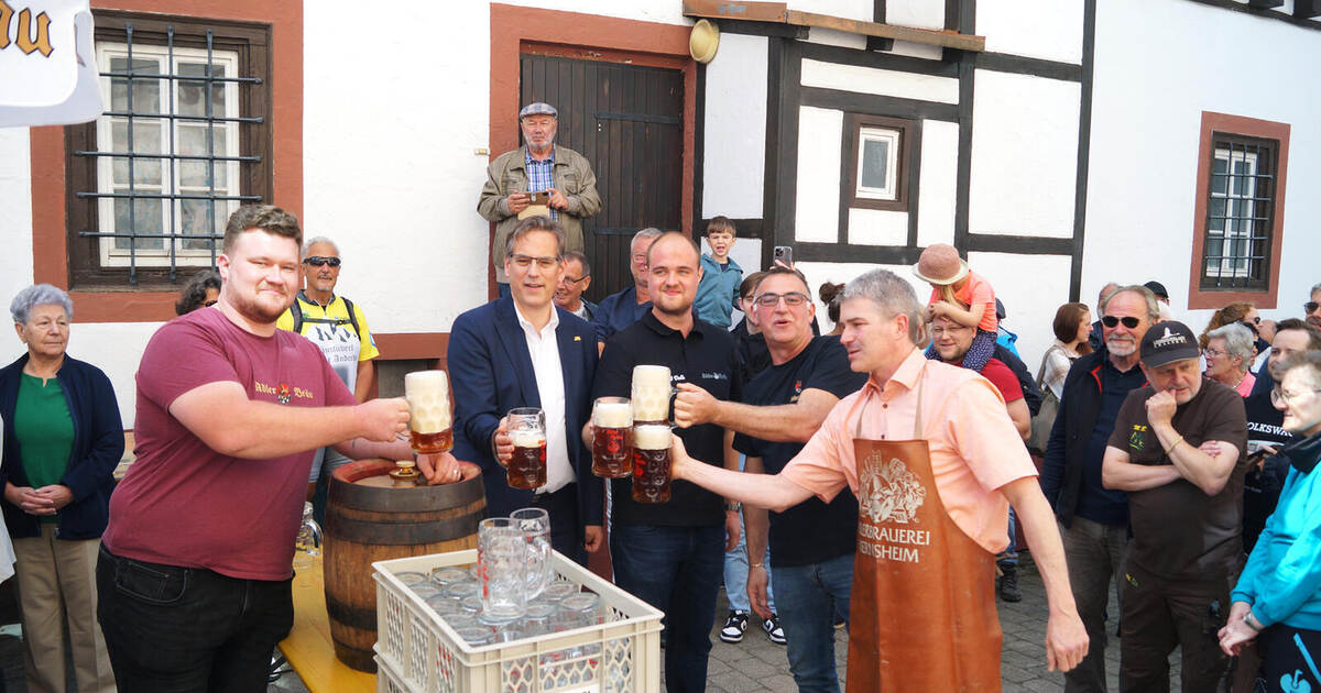 Traditionsgaststätte „Zum Adler“ in Wiernsheim eröffnet mit Bier und ...