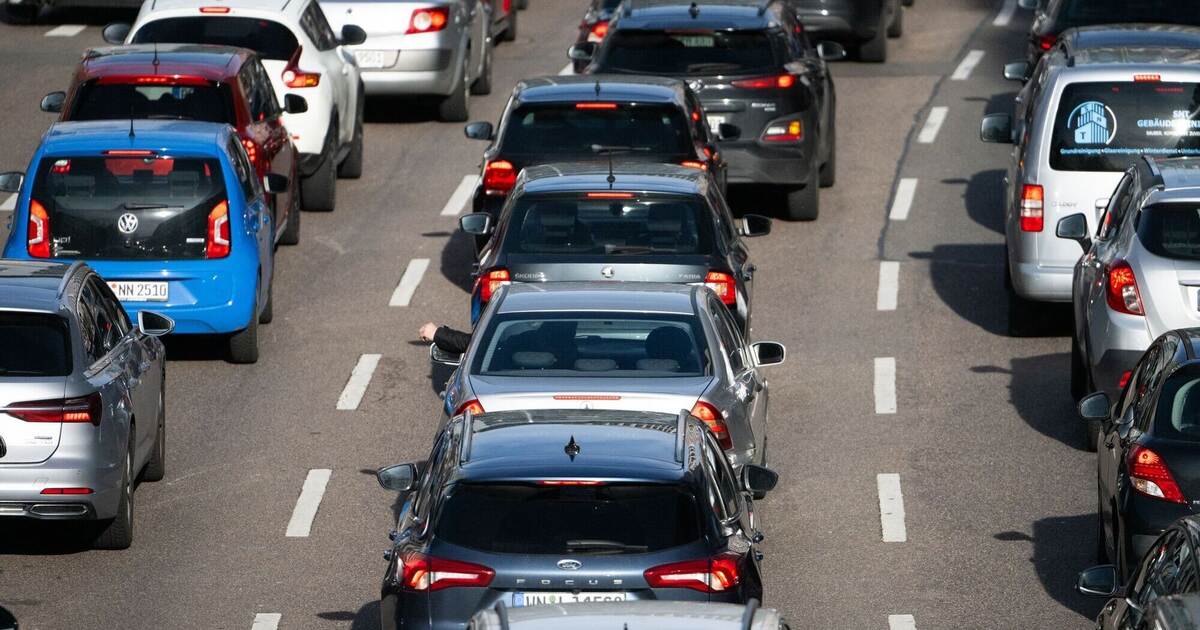 Stau A7 Richtung Wurzburg