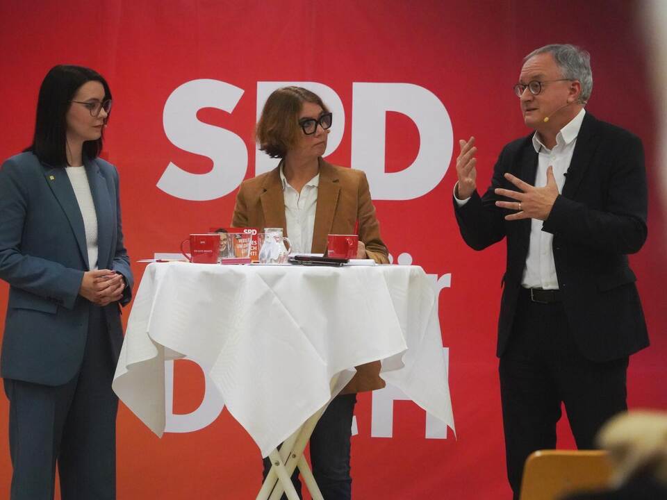Landtagswahl: Andreas Stoch und Annkathrin Wulff im Dialog mit Bürgern ...