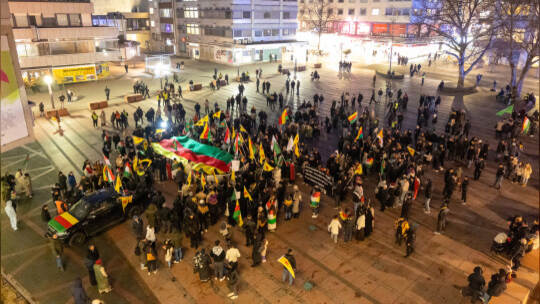 Kurdische Demonstration mit über 500 Teilnehmern in Bildern ...
