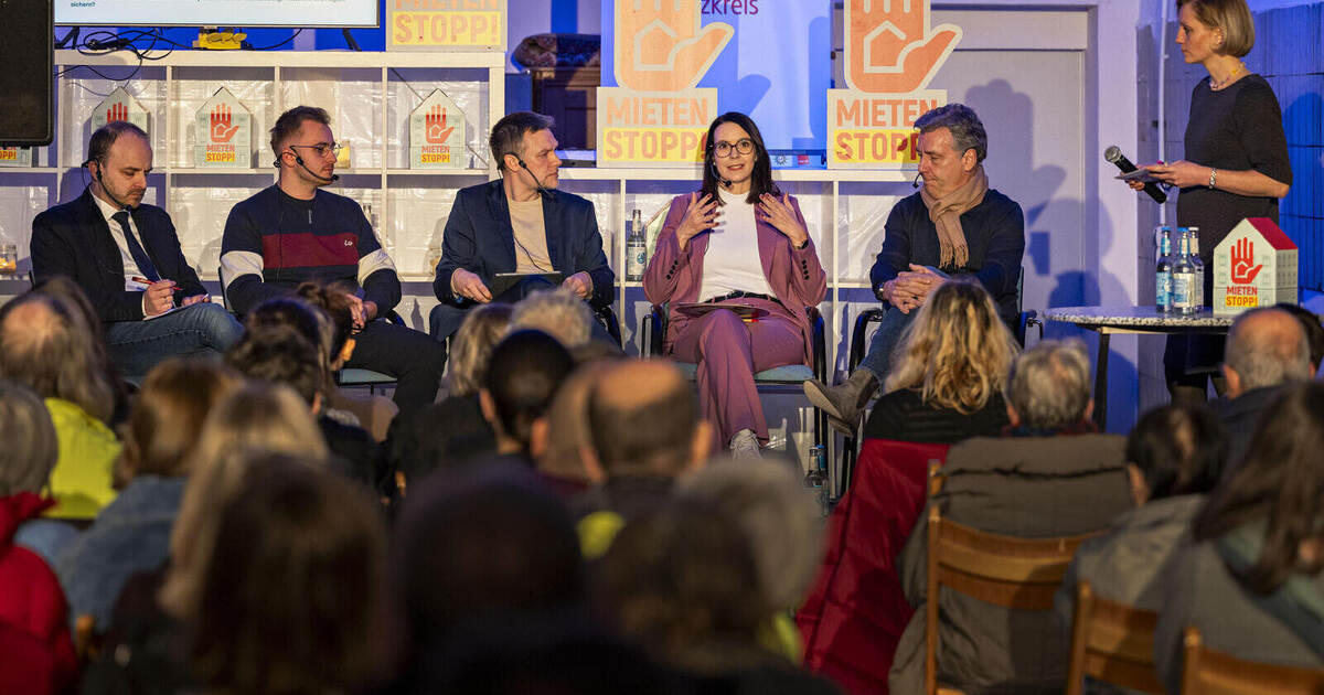 Podiumsdiskussion über Wirtschaft, Mieten und Wohnungsmarkt im Alten ...