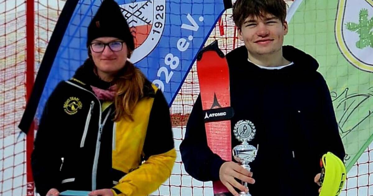Geschwister Meeh vom Skiclub Pforzheim fahren bei Meisterschaften im ...