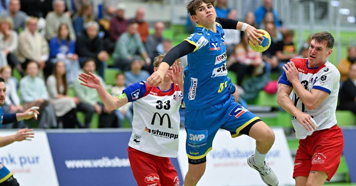 Handball-Talent Finn Meißner der SG Pforzheim/Eutingen bei Lehrgang des ...