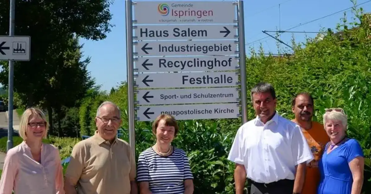 Für Orientierung in Ispringen gesorgt - Region - Pforzheimer-Zeitung