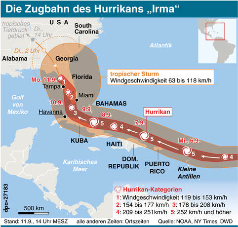 Hurrikan Irma und seine Spuren in Florida - Bildergalerien ...