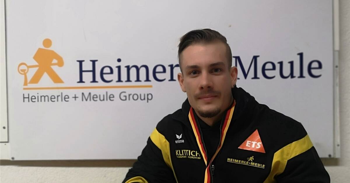 Gewichtheber Kevin Schmidt vom SC Pforzheim holt Bronze bei der DM ...