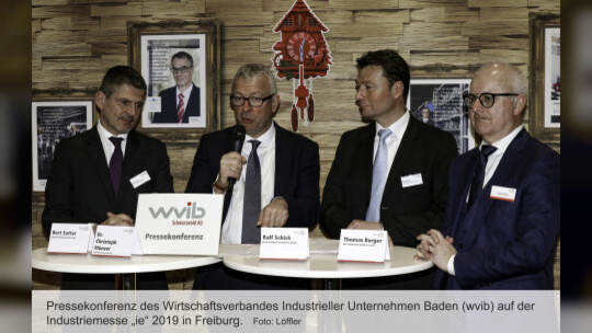 Industriemesse des Wirtschaftsverbandes wvib in Freiburg ...