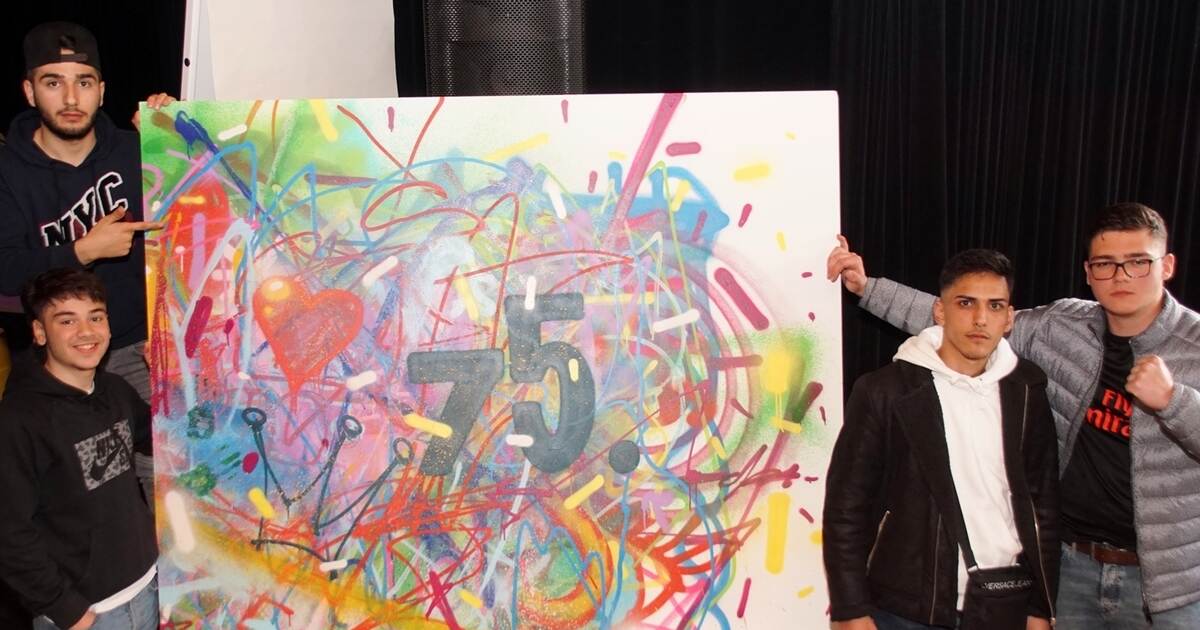 Farbenfrohes Graffiti: Alfons-Kern-Schüler stellen Kreativität unter ...