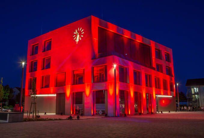 Night of Light: Gasometer und Rathaus Remchingen leuchten ...