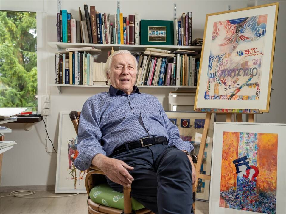 Bilder voller Farbigkeit: Wiernsheimer Künstler-Legende Thomas Kubisch ...