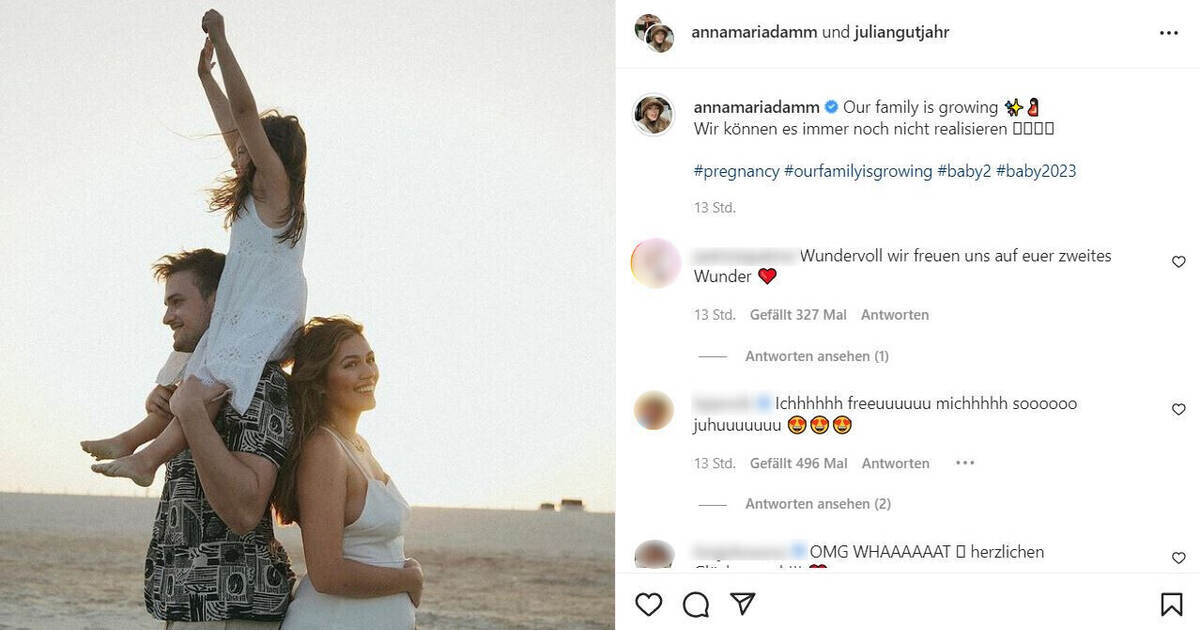 Influencerin Anna Maria Damm erzählt in emotionalem Video von zwei ...