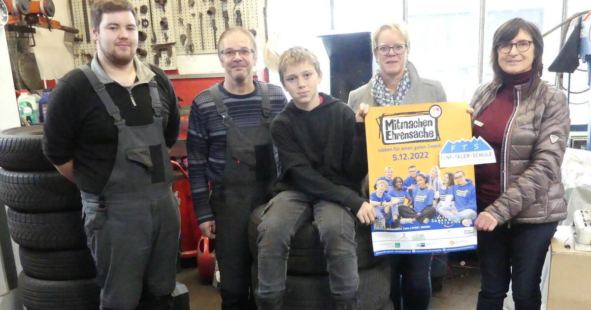 Zum Tag des Ehrenamts: Schüler aus Calmbach spenden für den guten Zweck ...