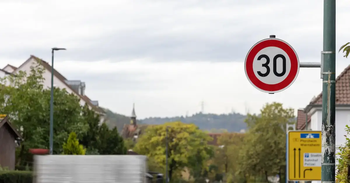 Tempo 30 jetzt auch auf der Bundesstraße in Mühlacker - Region - Pforzheimer-Zeitung