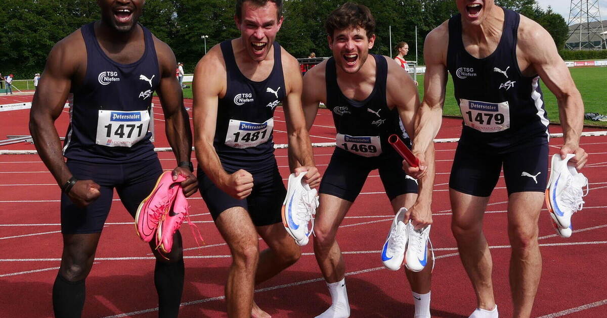 4x100-Meter-Staffel der TSG Niefern stellt neuen Kreisrekord auf ...