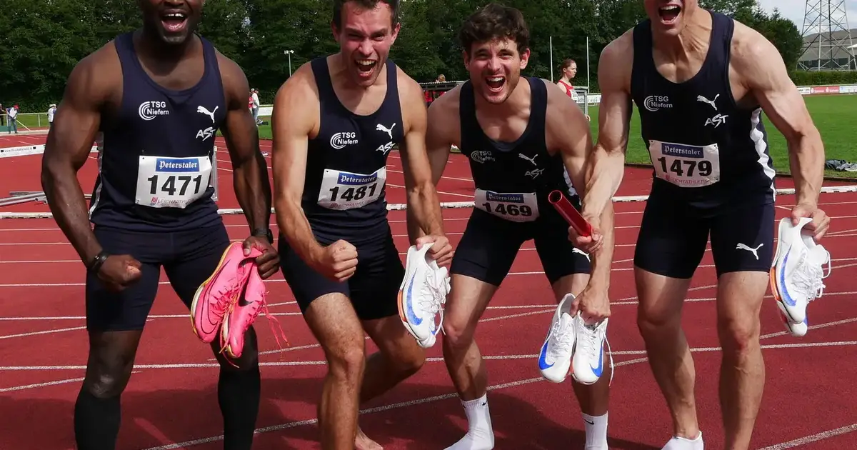 4x100-Meter-Staffel der TSG Niefern stellt neuen Kreisrekord auf ...