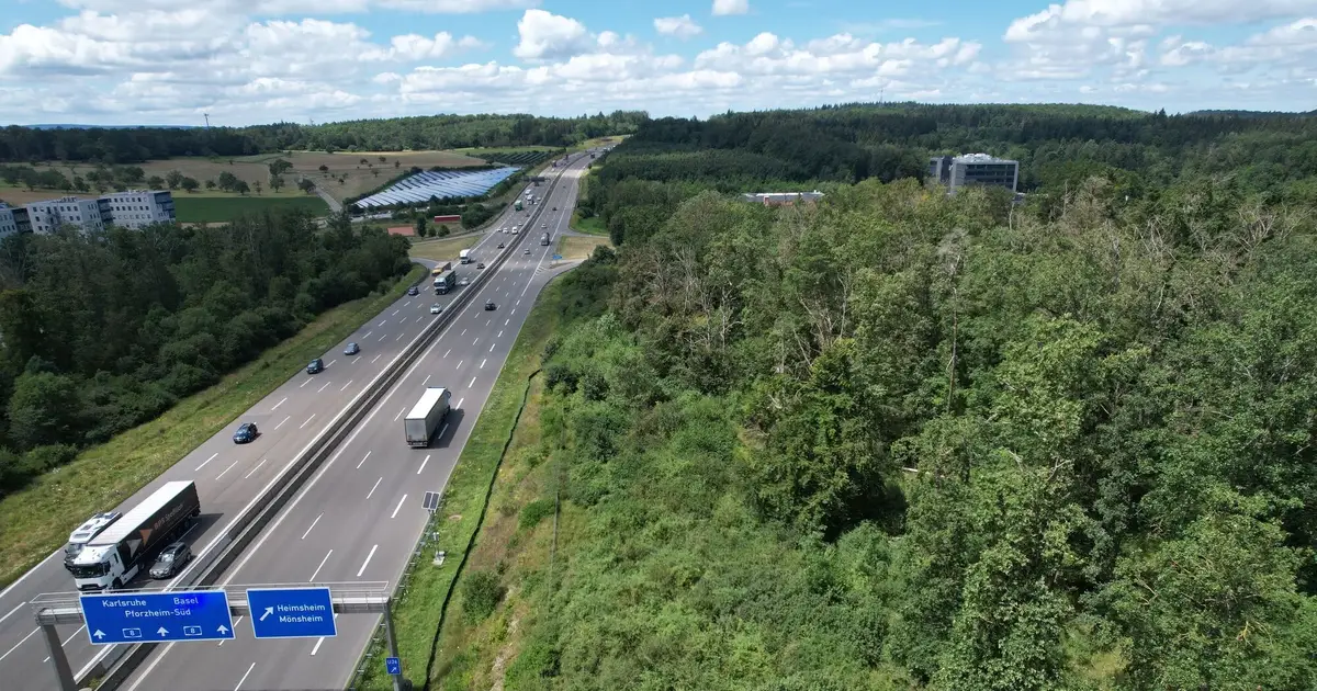 Verzögerungsstreifen an A8-Anschlussstelle Heimsheim wird erweitert - Auf- und Abfahrt während ...
