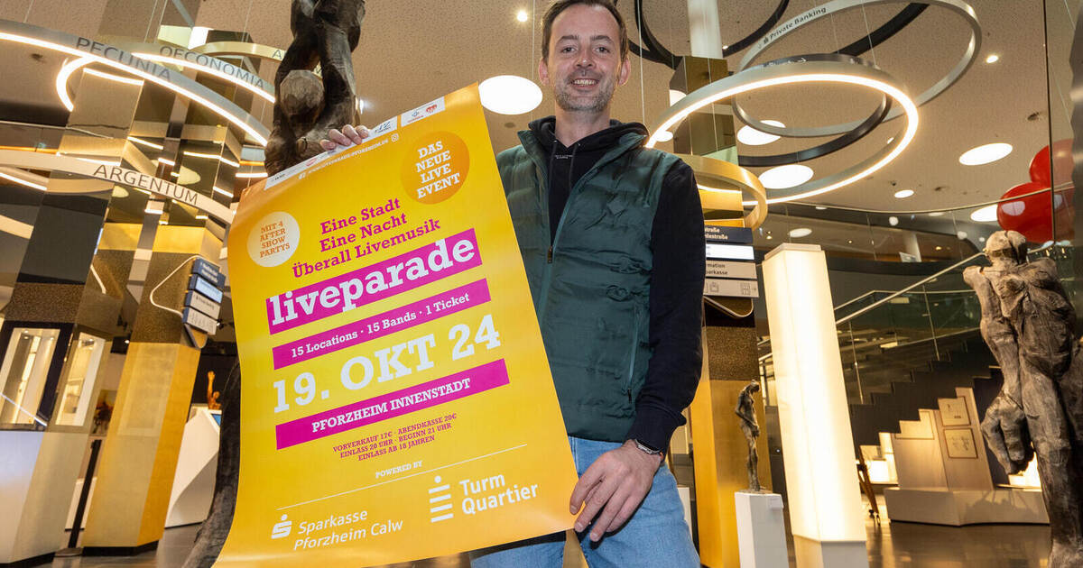 „15 Locations, 15 Bands, ein Ticket“: Liveparade in Pforzheim startet ...
