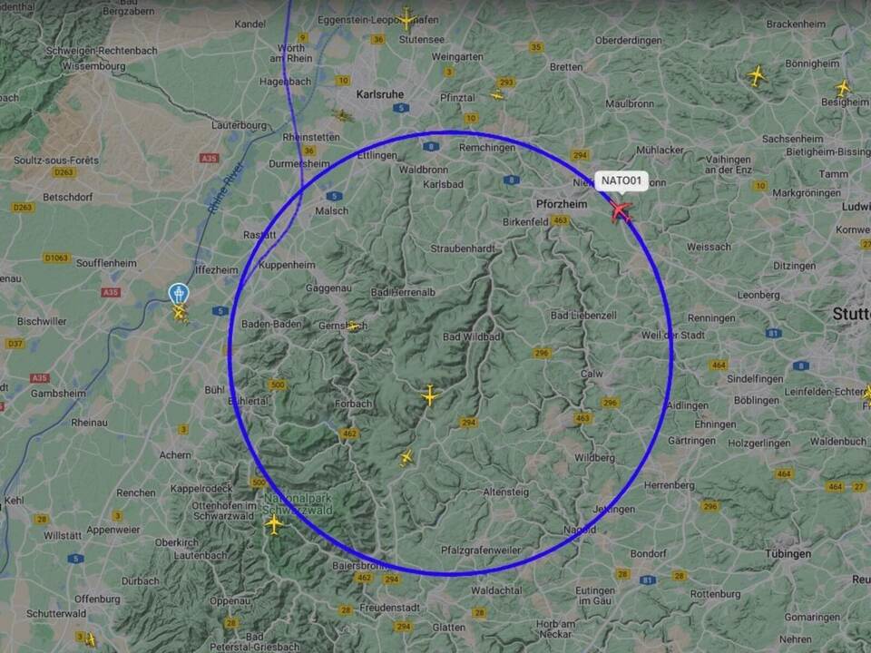Warum kreist ein Nato-Flugzeug über Pforzheim und dem Enzkreis ...